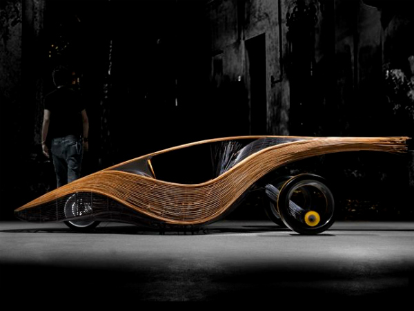 Futuristic Looking Handcrafted Bamboo Concept Car - Hindi DriveSpark