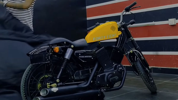 TVS XL 100 Modification: टीवीएस एक्सएल 100 का ऐसा मॉडिफिकेशन शायद ही ...