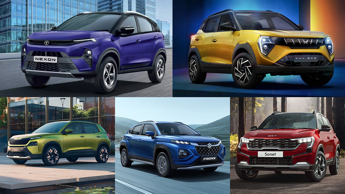 Top 5 Compact SUVs: 10 Lakh के बजट में आती हैं ये बेहतरीन SUVs, जानिए Tata nexon, skoda kylaq और ...