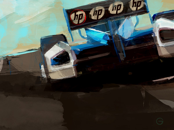 Doug Garrison | Digital Motorsports Artwork | Off Beat - DriveSpark