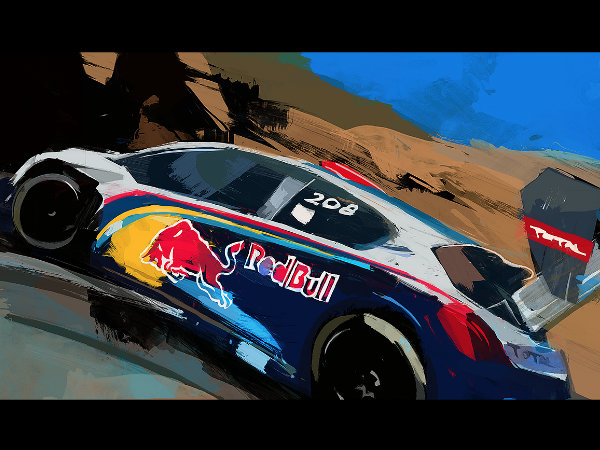 Doug Garrison | Digital Motorsports Artwork | Off Beat - DriveSpark