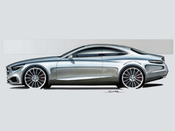 Mercedes-Benz S-Class Coupe Concept Sketches Out, Frankfurt Debut ...
