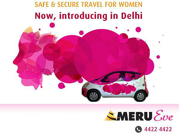 Meru Launches Eve Cabs For Women By Women - DriveSpark News