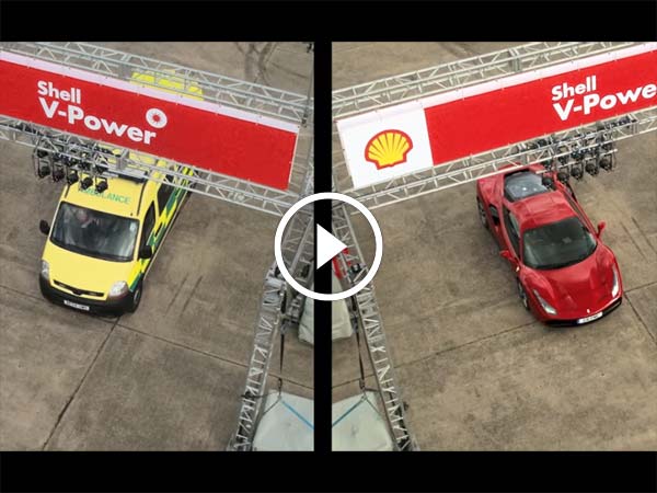 Sebastian Vettel Races Ferrari 488 GTB Using An Ambulance - DriveSpark