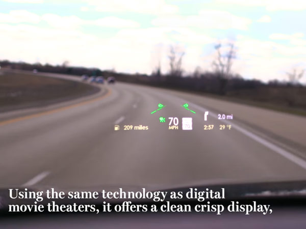 Lincoln's New Head-Up Display Uses Movie Theatre Tech - DriveSpark News
