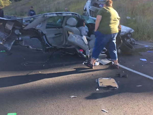 Driver Survives This Horrific Car Crash - DriveSpark News