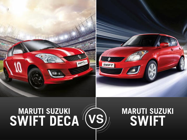 Specification Comparison: Maruti Suzuki Swift vs Maruti Suzuki Swift ...