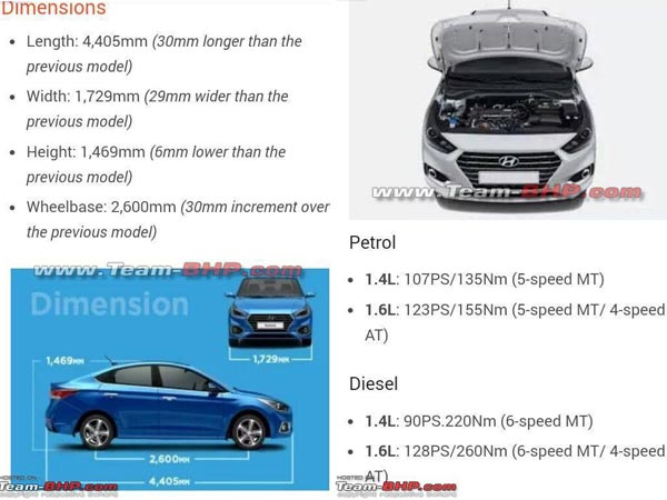 New Hyundai Verna Details Leaked Ahead Of Launch In India - DriveSpark News