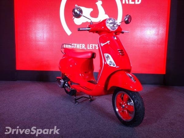 Vespa RED Launched In India; Launch Price, Specifications & Images ...