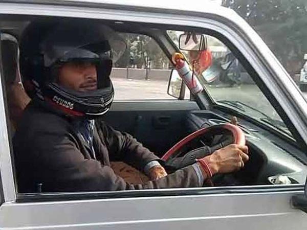 Man Fined For Not Wearing Helmet While Driving In Rajasthan - DriveSpark