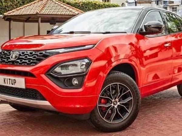 Tata Harrier Painted In Range Rover Red By Kitup Automotive ...