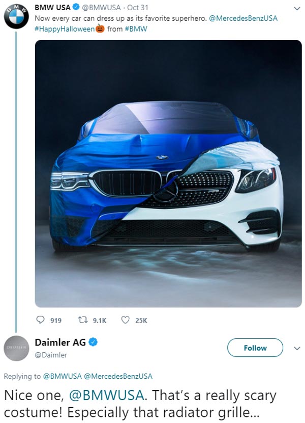 BMW & Mercedes-Benz Troll Each Other: Brands Get Into Twitter War On ...