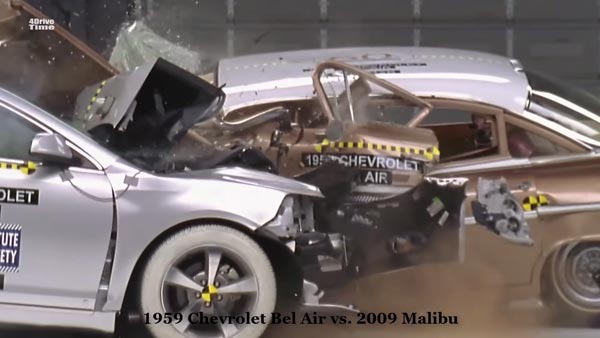 Crash Test Video Shows How Safety Has Improved Between Old And New Cars ...