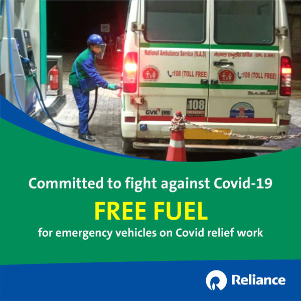 Reliance BP Mobility Ltd Provides Free Fuel To Ambulances On Covid-19 ...