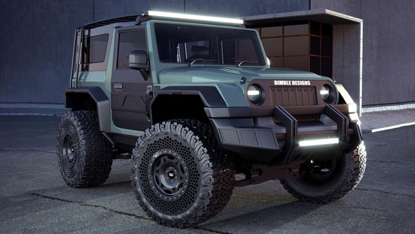Mahindra Thar EV Renderings Surface: All-Electric Mahindra Thar Looks ...
