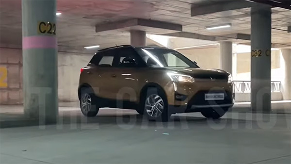 Mahindra XUV300 Sportz Edition Spotted - More Power, Gold Colour, Red ...