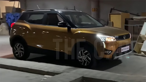 Mahindra XUV300 Sportz Edition Spotted - More Power, Gold Colour, Red ...