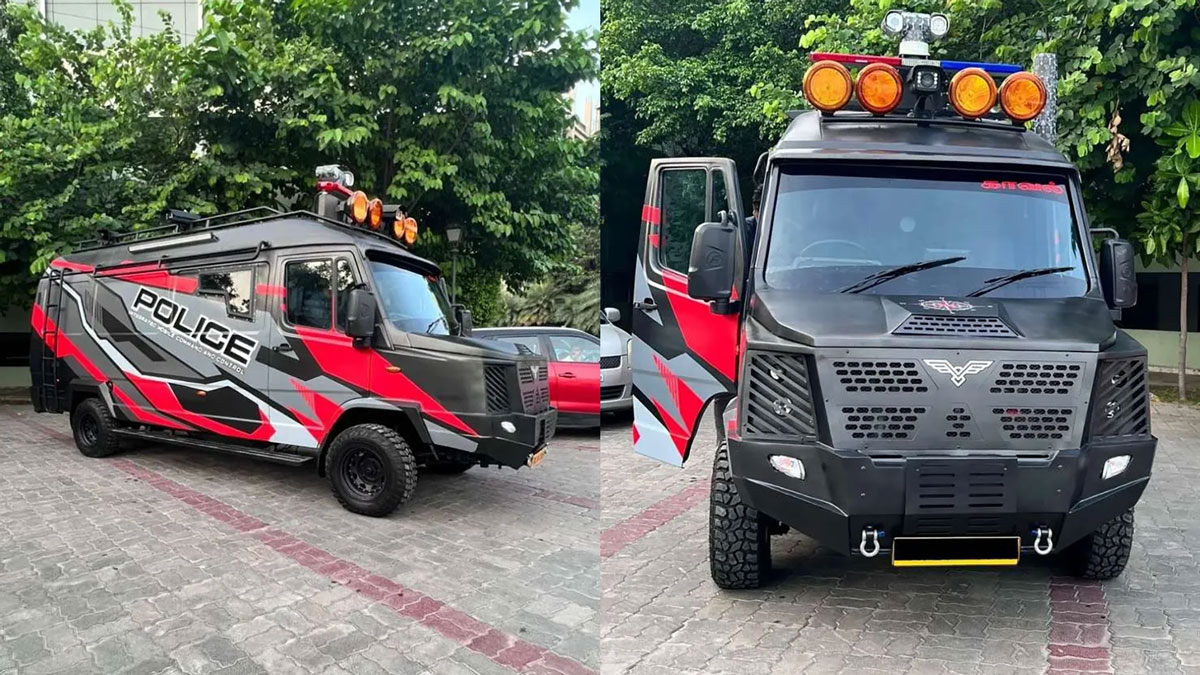 Tamil Nadu Police's Highly Modified Force Traveller Raises Eyebrows ...