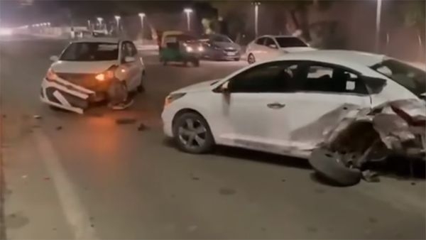 Street Race Accident: Mercedes Benz G Wagon and Audi Sedan - DriveSpark