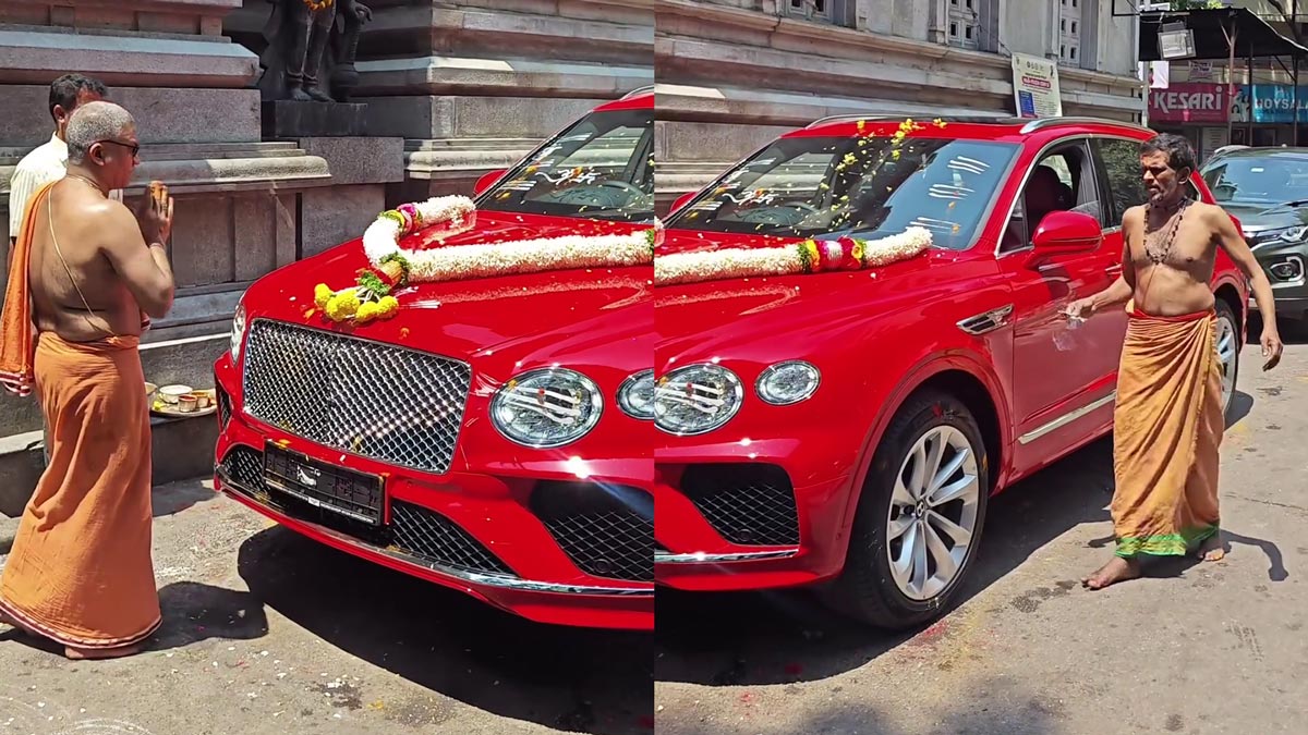Bentley Bentayga Delivery Video Goes Viral For Its Pooja Rituals - DriveSpark News