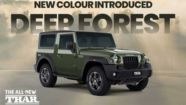 Mahindra Thar Deep Forest Green Colour Introduced In India - DriveSpark ...