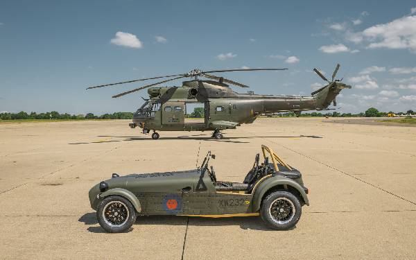 Caterham And RAF Unveil Unique Car Tribute To Puma HC2 For Charity ...