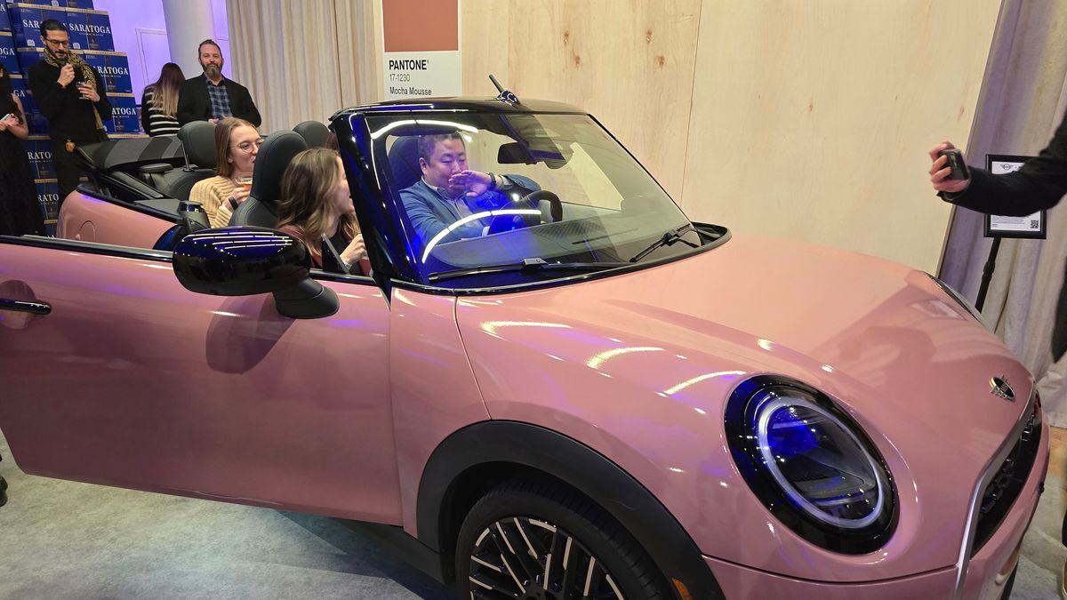 2025 MINI Convertible Celebrates Pantone Color Of The Year At NYC ...