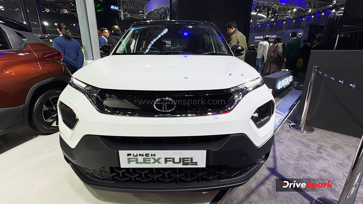 Auto Expo 2025: Tata Punch Flex Fuel Unveiled at Bharat Mobility Global ...