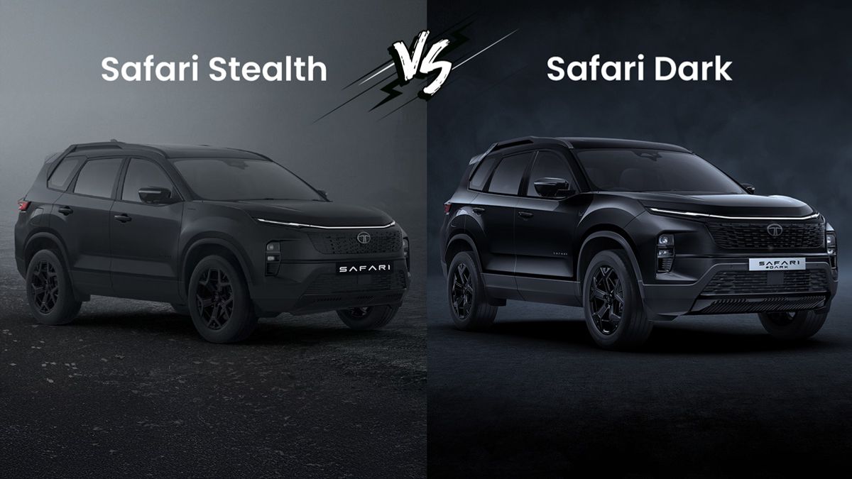 Tata Safari Stealth Edition Vs Dark Edition: Design Highlights ...