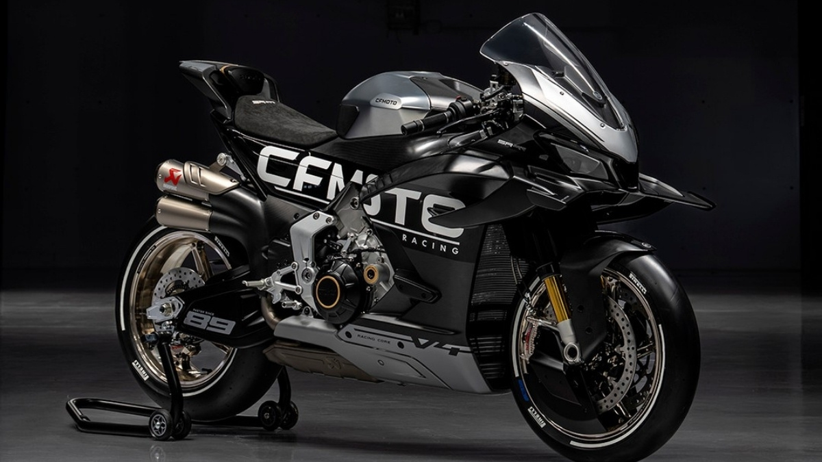 EICMA 2025: CFMoto Unveils The Flagship 200bhp V4 SR-RR Prototype - DriveSpark News