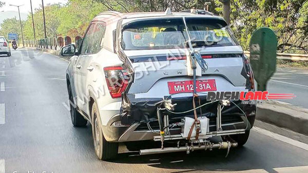 Hyundai Creta സിഎൻജി പതിപ്പിൻ്റെ പരീക്ഷണയോട്ടം നടത്തുന്ന ചിത്രങ്ങ ...