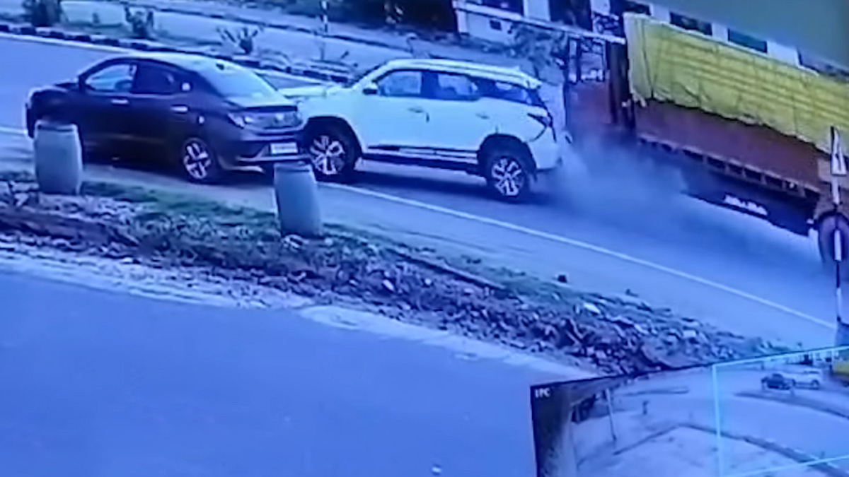 ടൊയോട്ട ഫോർച്ച്യൂണറും ഹ്യുണ്ടായി ഓറയും കൂട്ടിയിടിച്ചു - Malayalam DriveSpark