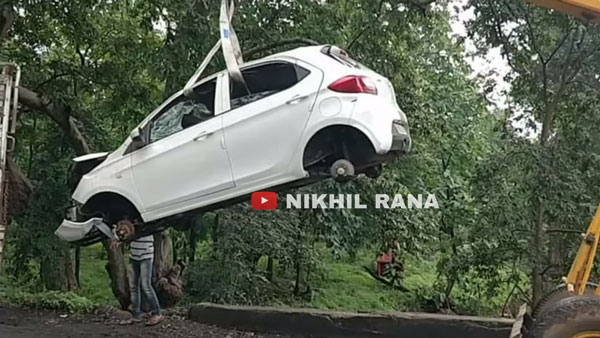 6 പേര്‍ കയറിയ കാര്‍ പാലത്തില്‍ നിന്ന് വീണിട്ടും 'തടി കേടായില്ല ...