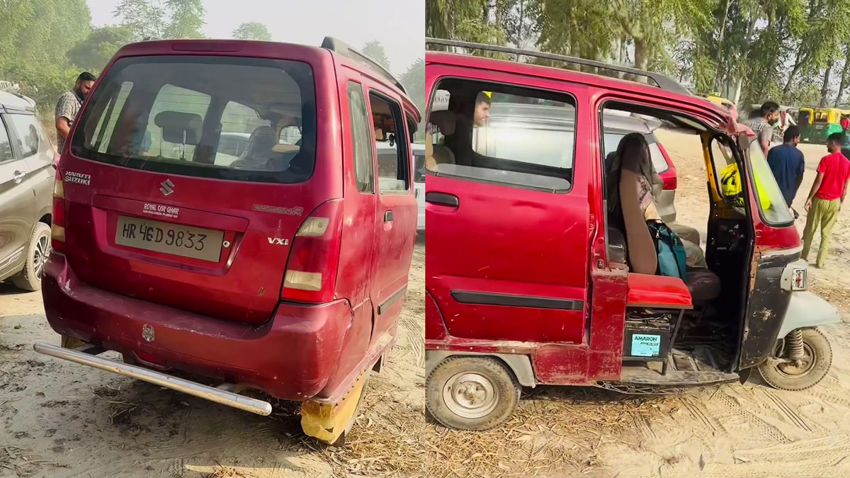 Maruti Suzuki Wagon R Modified Onto Auto Rickshaw: மாருதி வேகன்ஆர் கார் ...