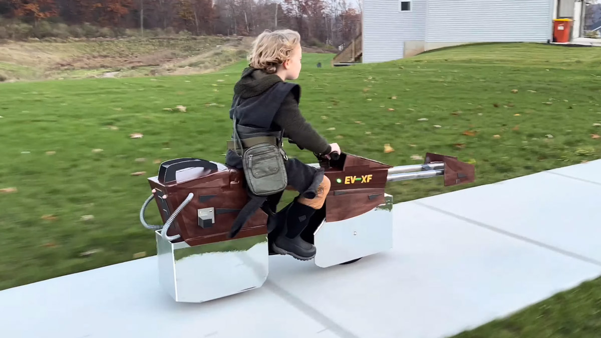 Dad Transforms Son's E-Bike Into Speeder: நீங்க வேற லெவல் தந்தை ...