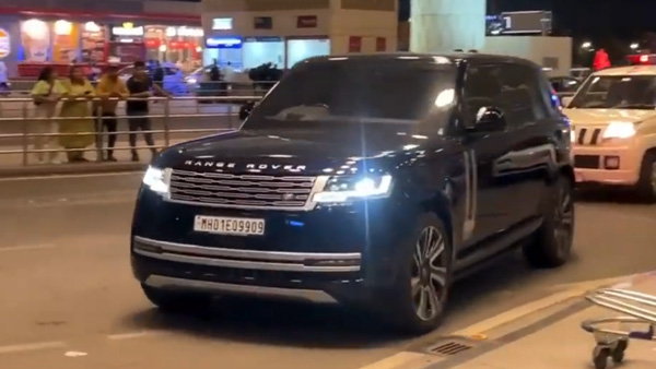 Salman Khan Arrives Mumbai Airport In His New Range Rover SV : ரூ.4 ...