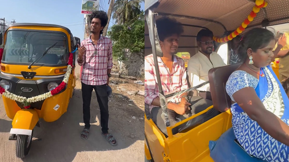 KPY Bala Gifted Auto - இதெல்லாம் செய்ய பெரிய மனசு வேணும்! சமோசா விற்ற பெண்ணிற்கு பாலா செய்த உதவி ...