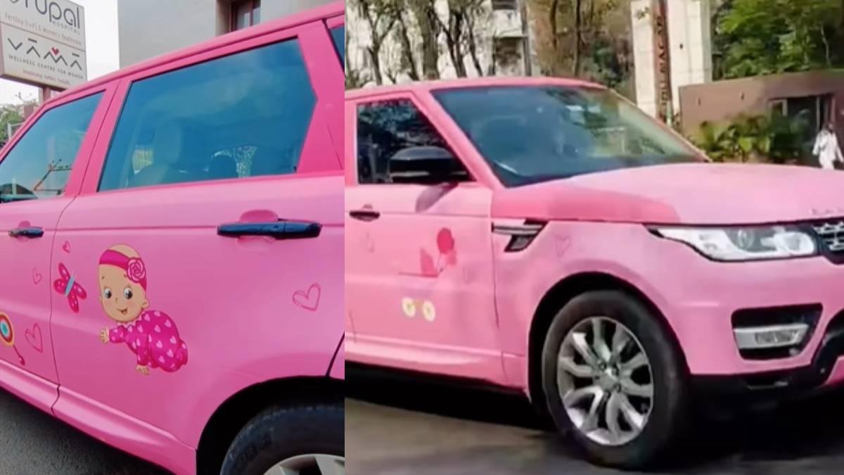 Land Rover Range Rover Wrapped In Pink Colour.. ஏன் இப்படி மாத்தினாங்க ...