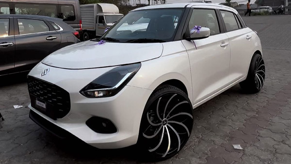 New Maruti Suzuki Swift With Aftermarket Alloy Wheels : கம்மியான ...