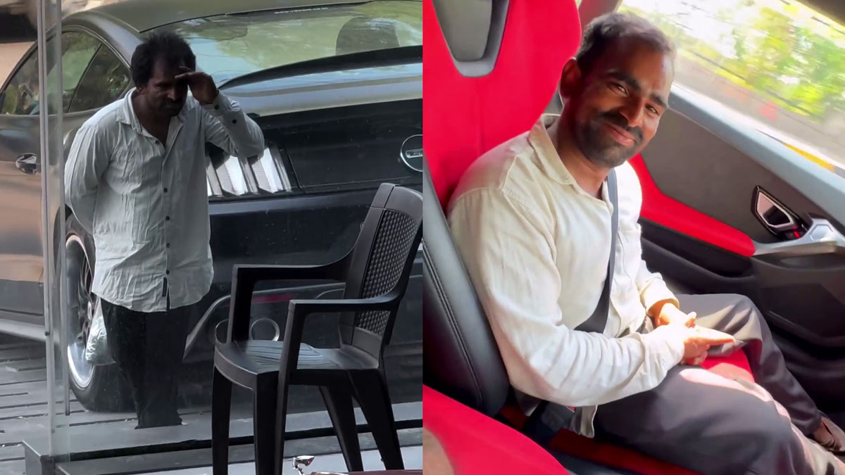 Disabled Man Rides Lamborghini Huracan Super Car : லம்போர்கினி காரில் ...