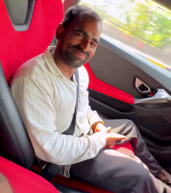 Disabled Man Rides Lamborghini Huracan Super Car : லம்போர்கினி காரில் ...