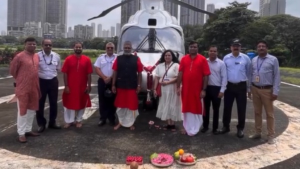 Mukesh Ambani's Airbus ACH160 Helicopter Vahan Puja Video: எதோ கார் ...