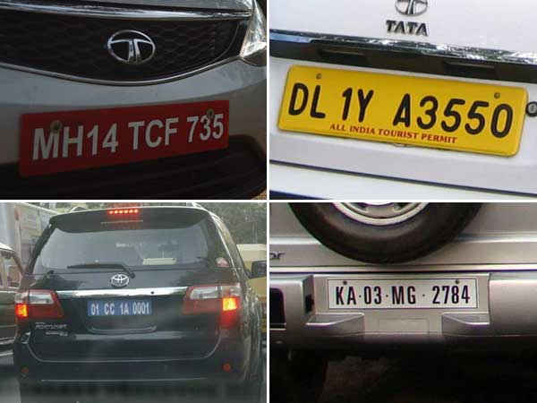 Different Types Vehicle Number Plates Its Uses - Telugu DriveSpark