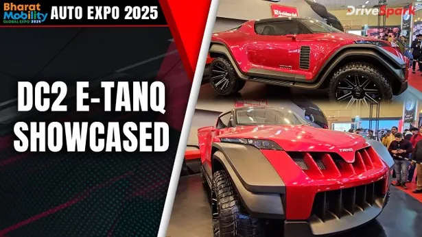 Auto Expo 2025: DC2 e-Tanq Showcased | 650bhp | 180kWh Battery Pack ...