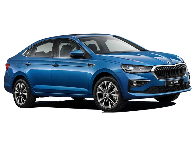Skoda Slavia Signature 1.0L TSI MT (Lava Blue Deep Black & Petrol Price ...